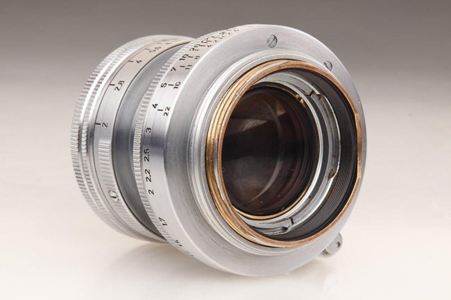 Leitz Summitar * 2/5cm M39 thorium-oxide glass lens 1950 ...